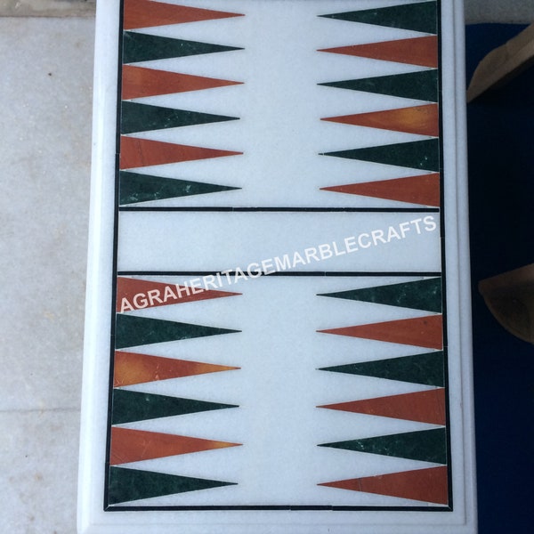 Inlayed Backgammon Game Table - Etsy