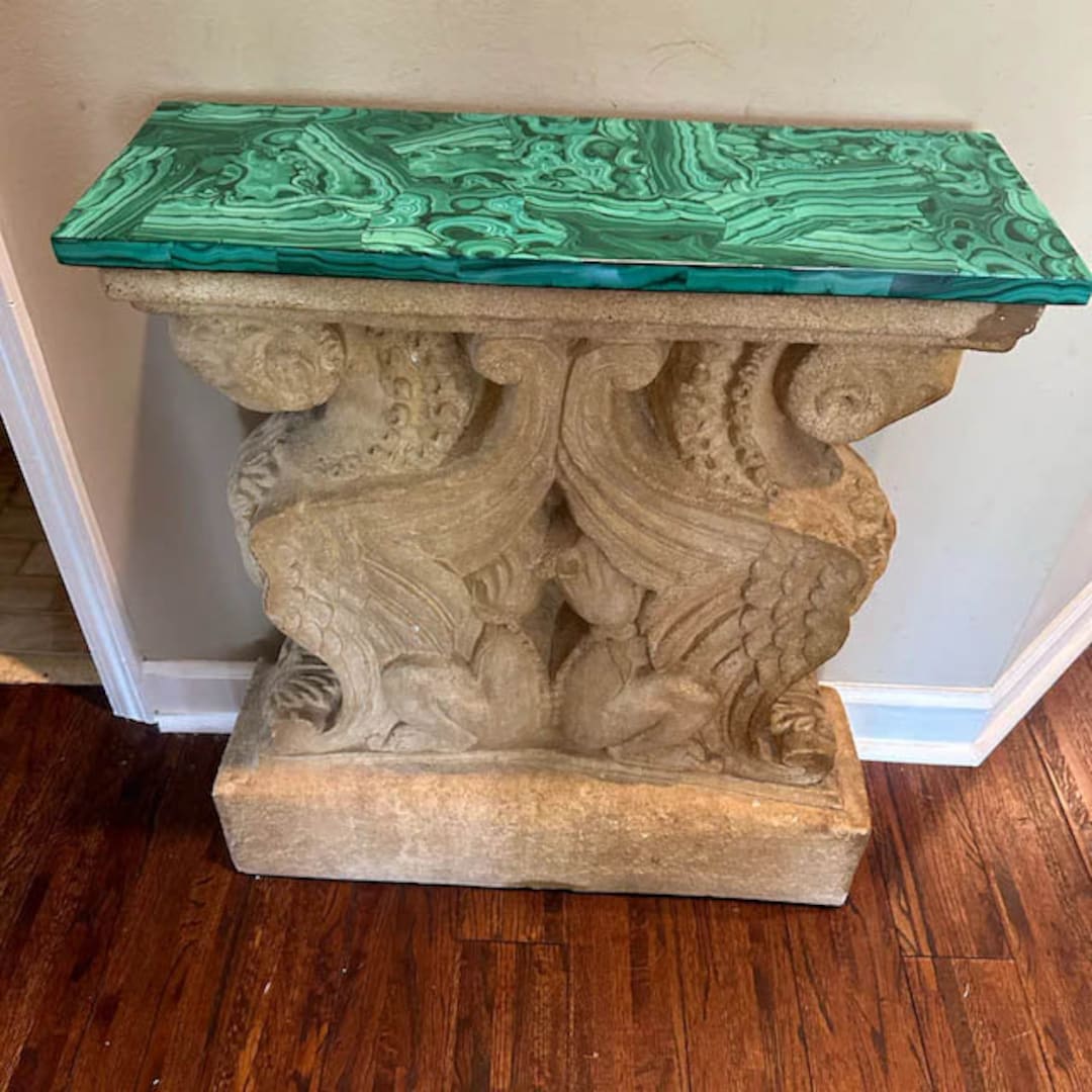 Malachite Table Top, Green Stone Table, Kitchen Countertop Slab, Marble ...