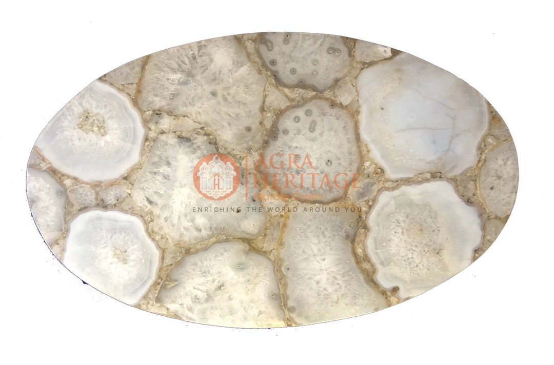 Beautiful Salt Agate Oval Big Tray for Serving Food Home Decor Gift - Etsy