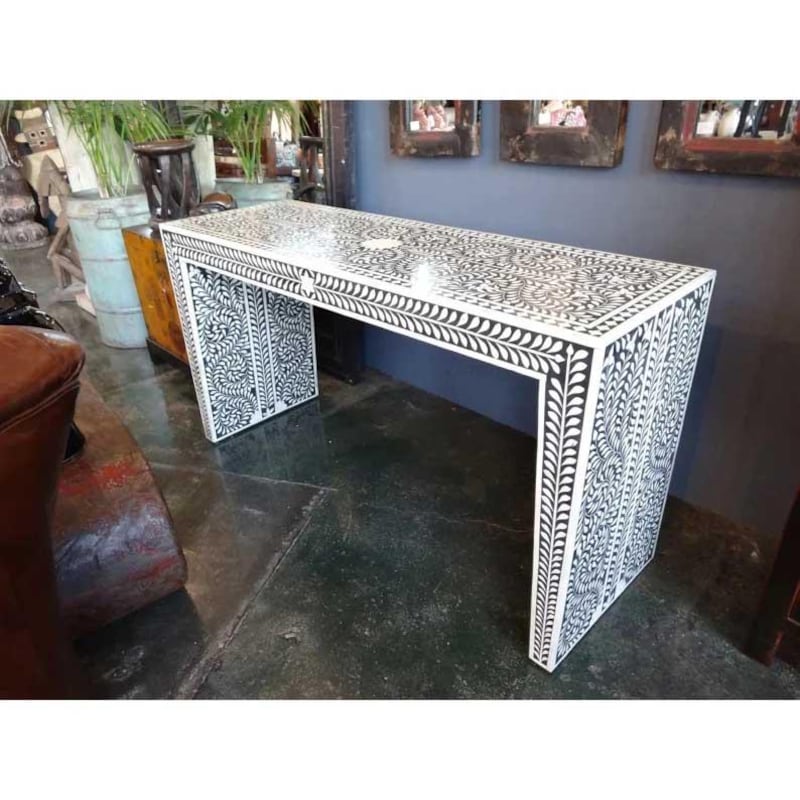 Bone Inlay Bench - Etsy