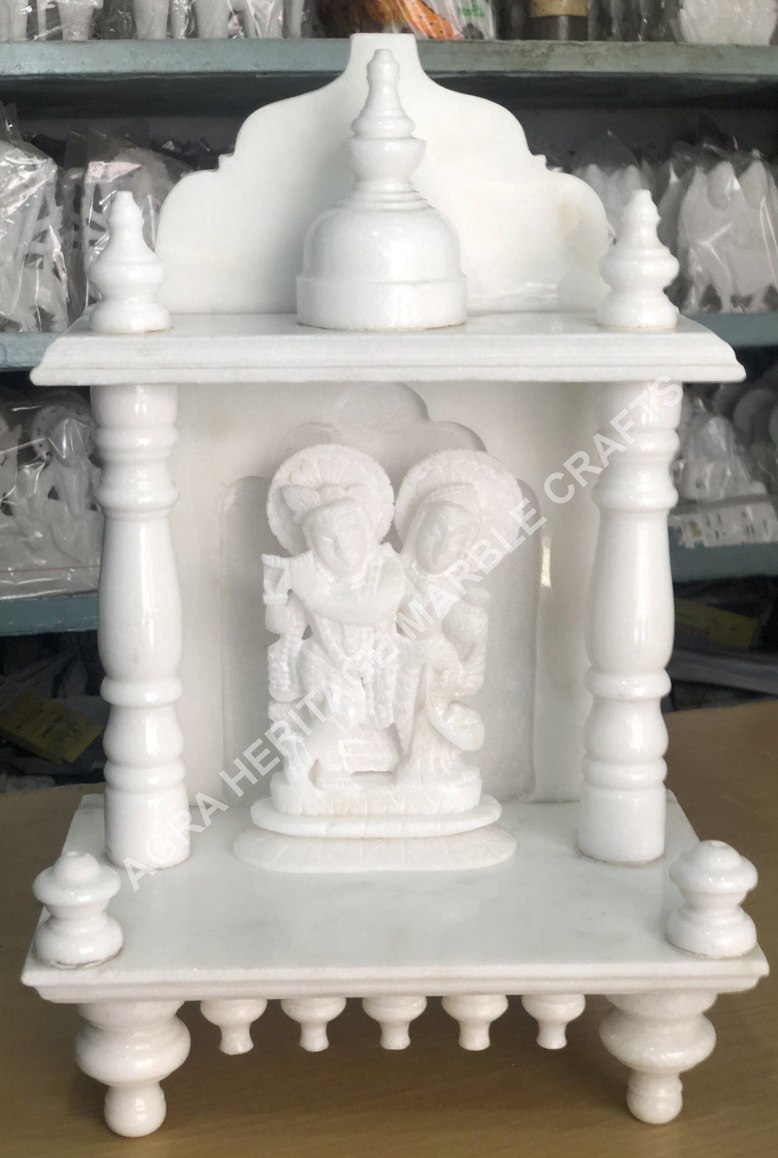 Marble Temple Design With Inside God Different Statues | Etsy
