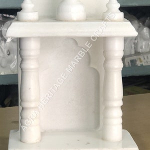 Marble Mini Pooja Temple Handmade Design Mandir for Home Religious ...