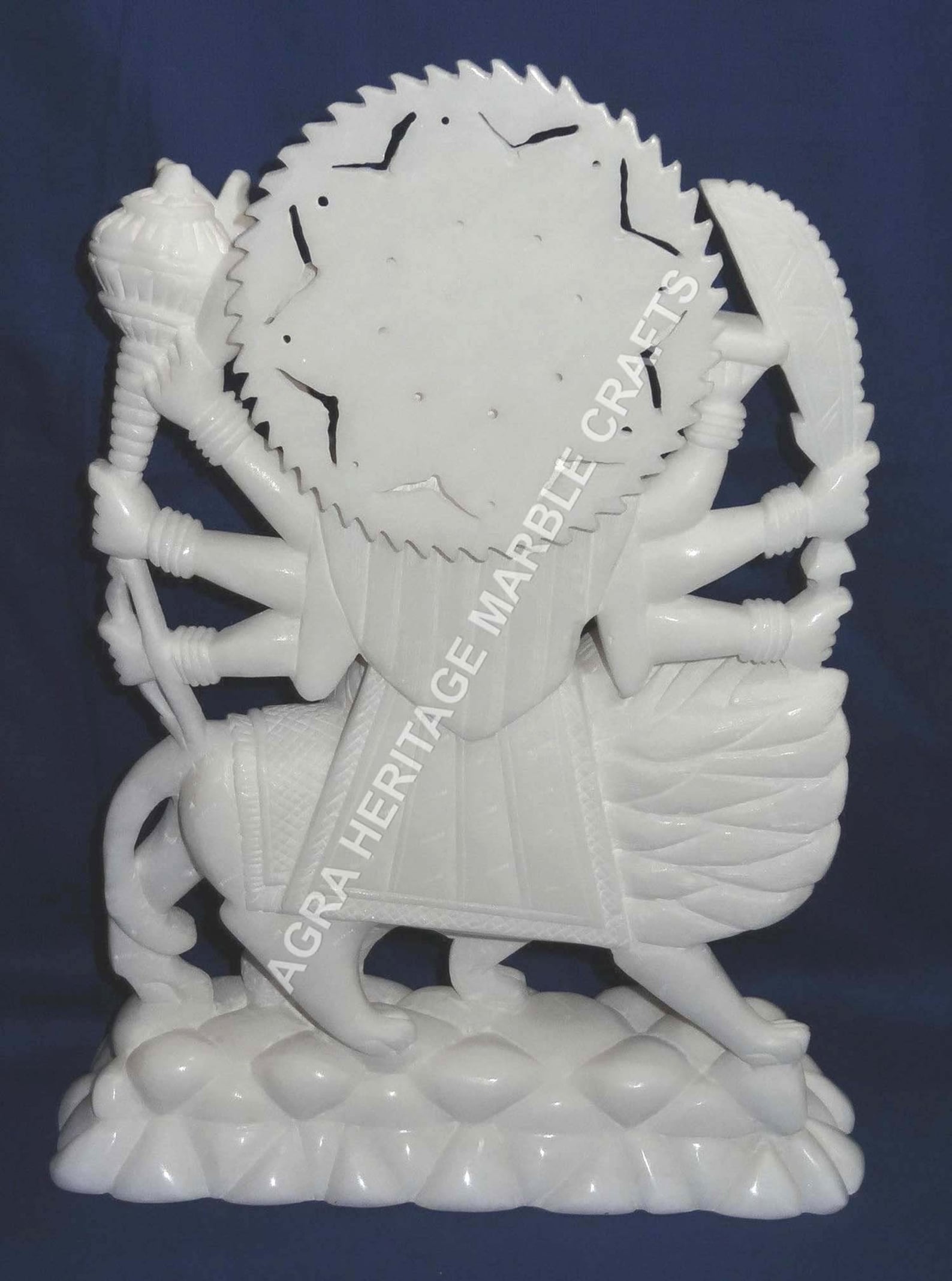 White Marble Goddess Maa Durga Mata Idol Handmade Statue | Etsy