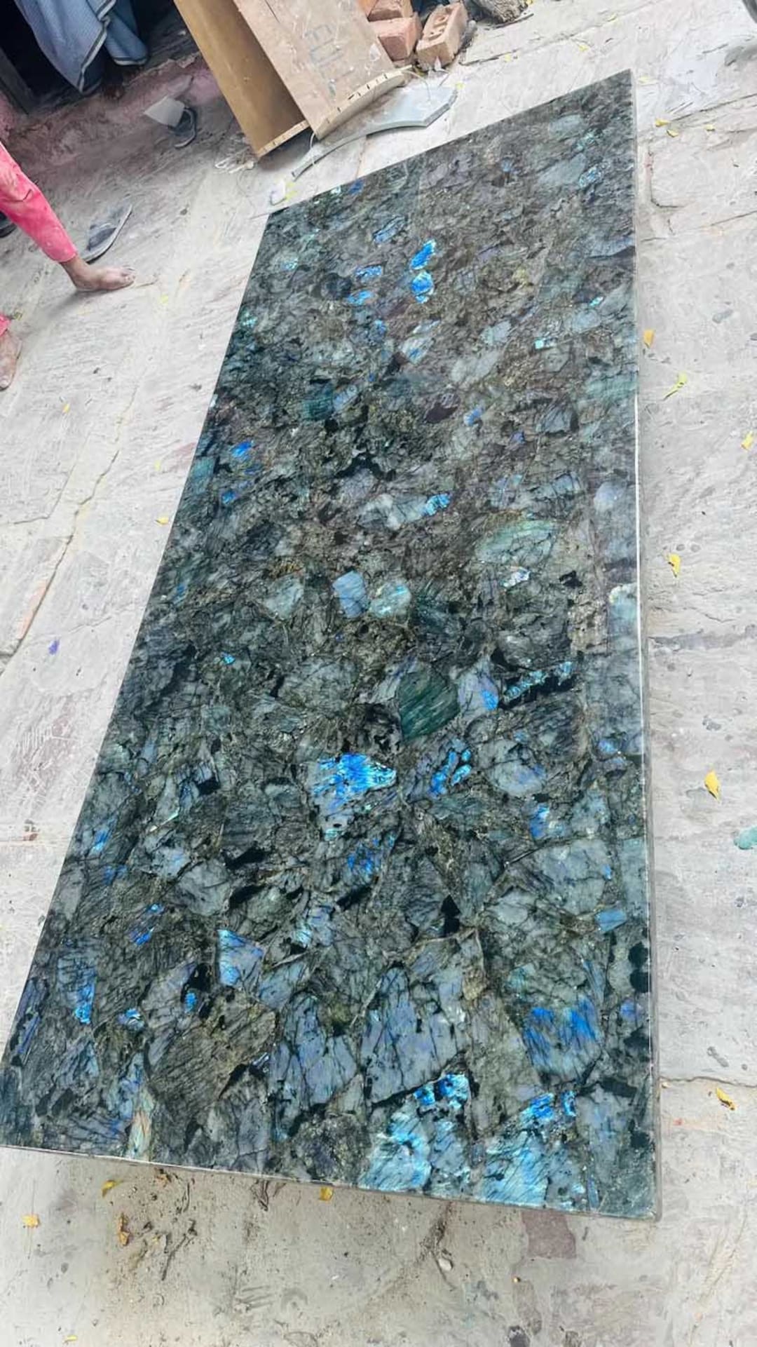 Elegance Labradorite Stone Kitchen Slab Countertop Marble Granite ...