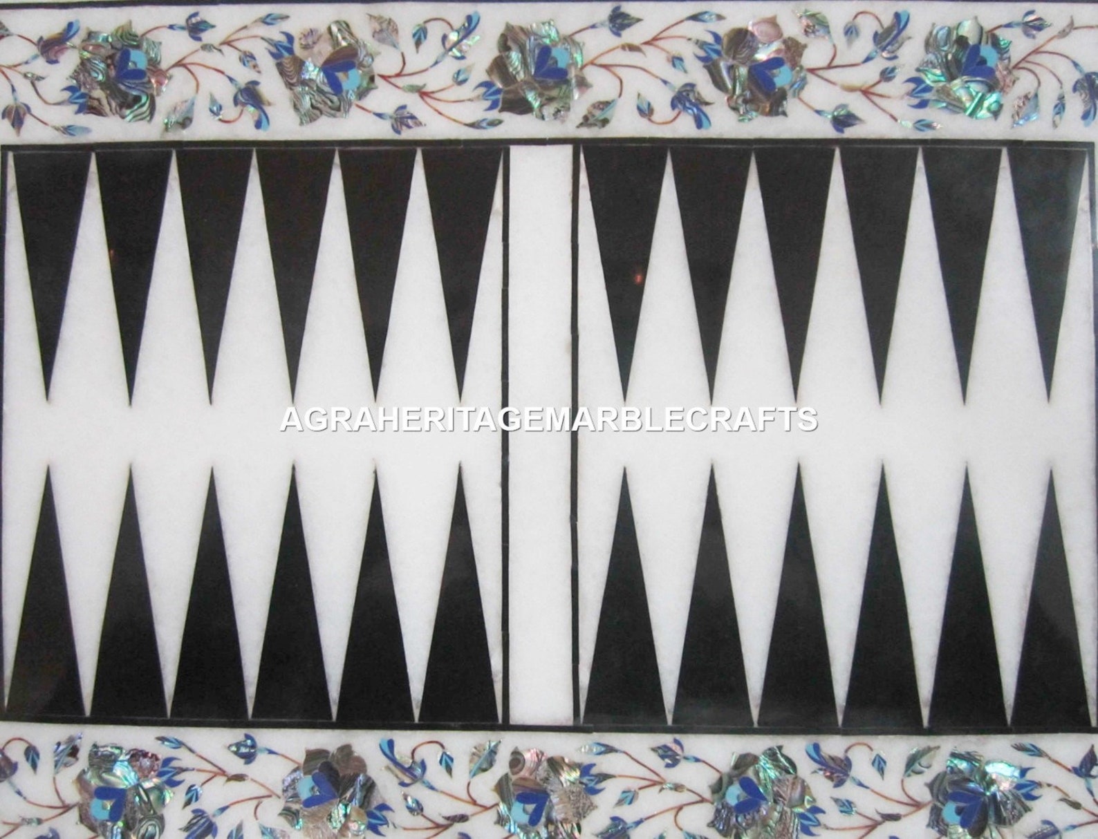 Marble Backgammon Board Game Coffee Table Top Pauashell Inlay - Etsy