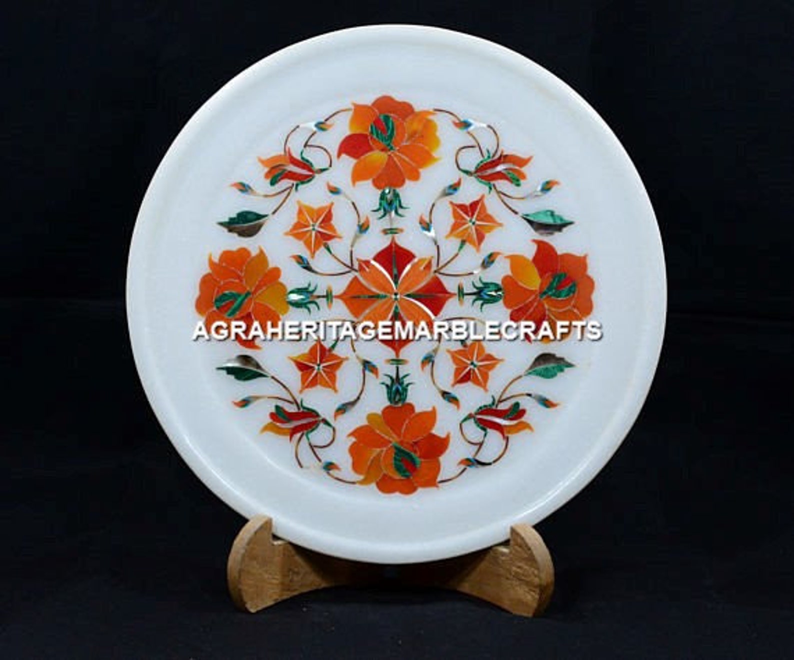 Ten Designs of Marble Handicraft Plate Inlay Precious Stone | Etsy