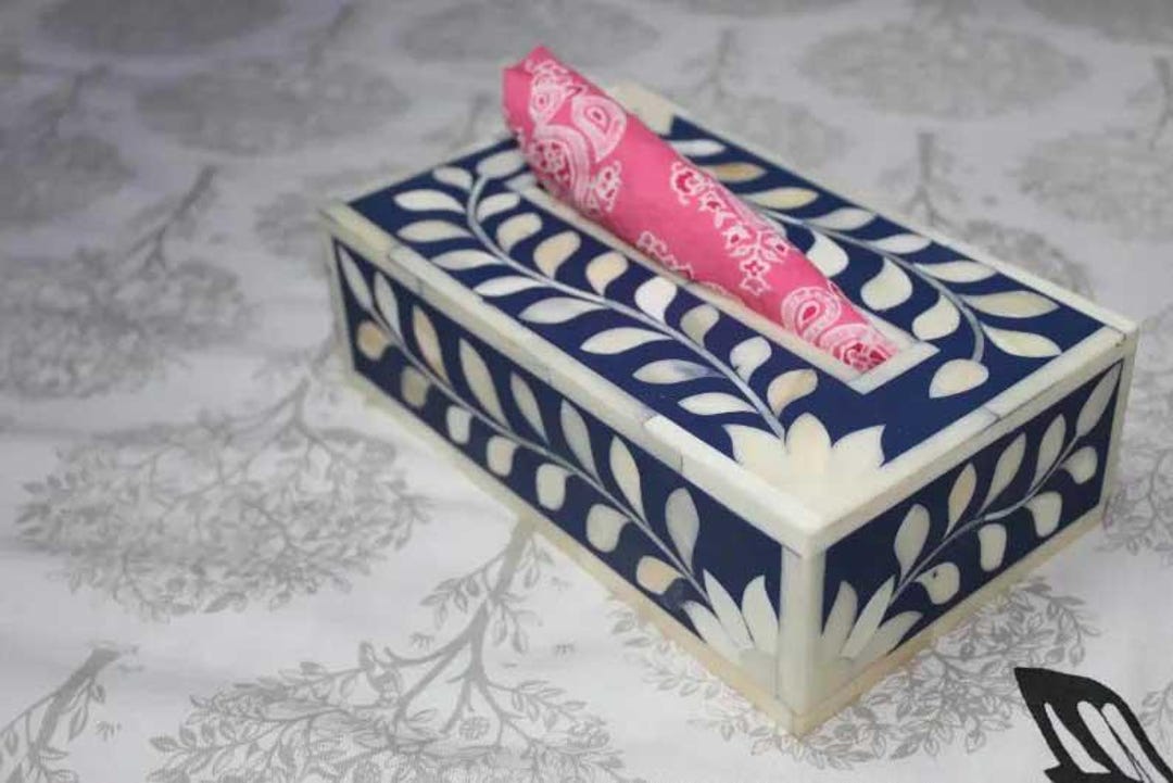 Beautiful Bone Inlay Tissue Paper Box, Napkin Holder, Exquisite Premium ...
