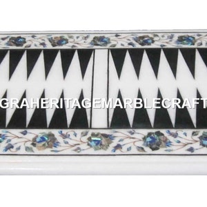 Marble Backgammon Board Game Coffee Table Top Pauashell Inlay - Etsy