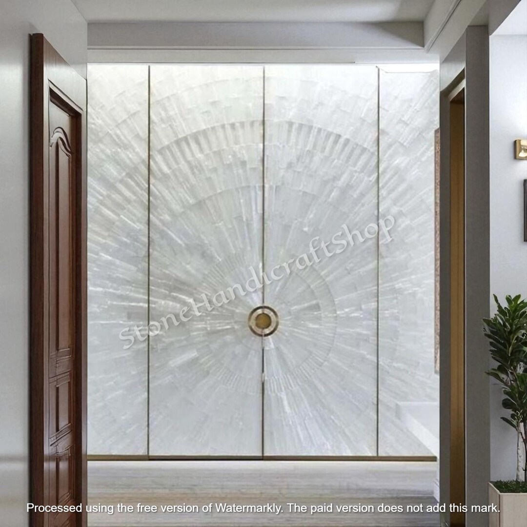 Selenite Stone Wall Panel: Healing Crystal Handmade Art - Etsy