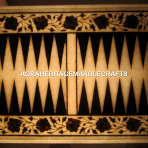Marble Backgammon Board Game Coffee Table Top Pauashell Inlay - Etsy
