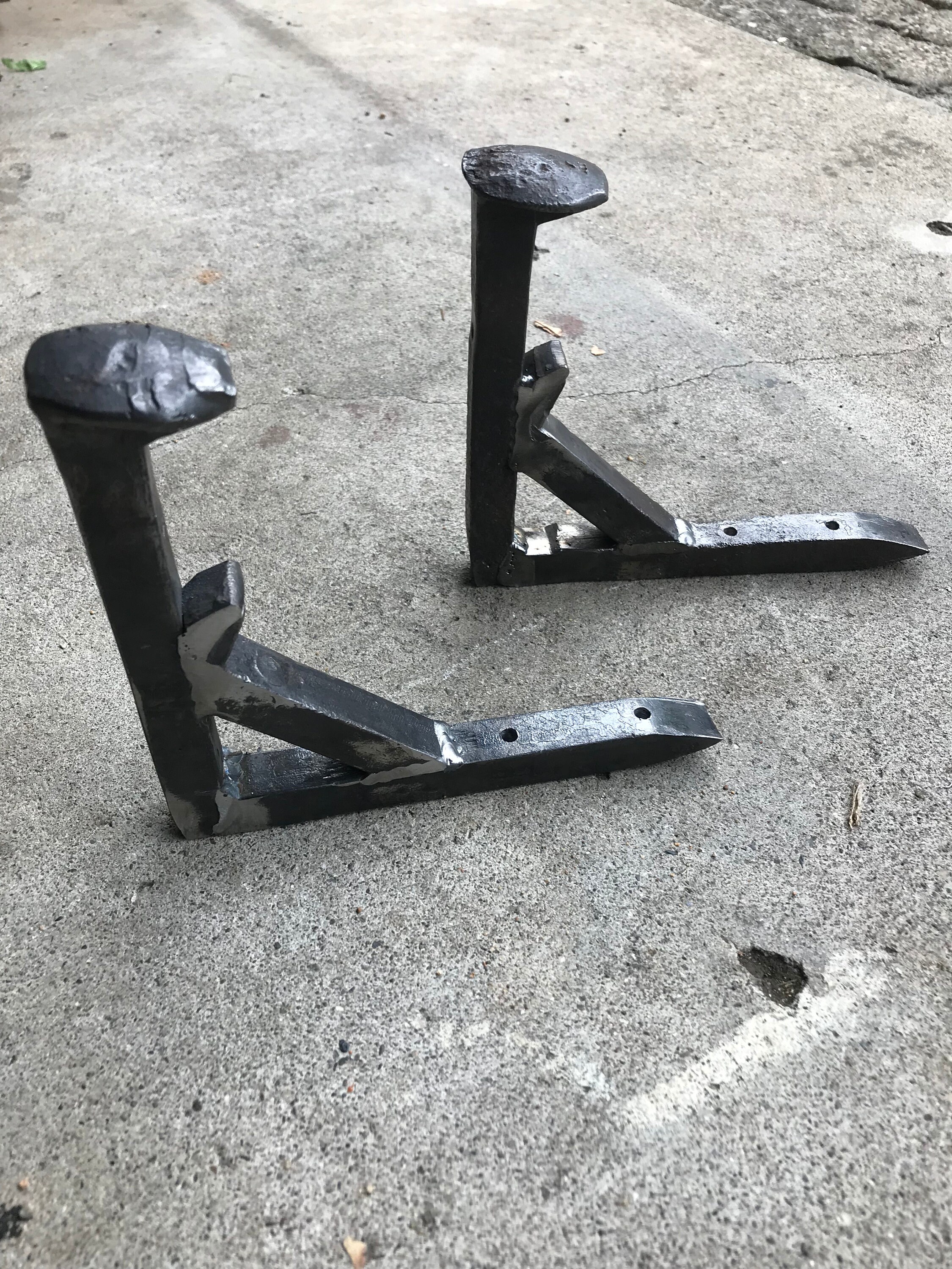 Railroad Spike Shelf Bracket - Etsy
