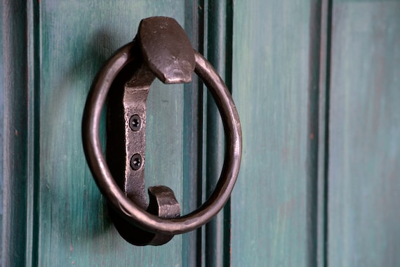 Hand Forged Railroad Spike Door Knocker | Etsy