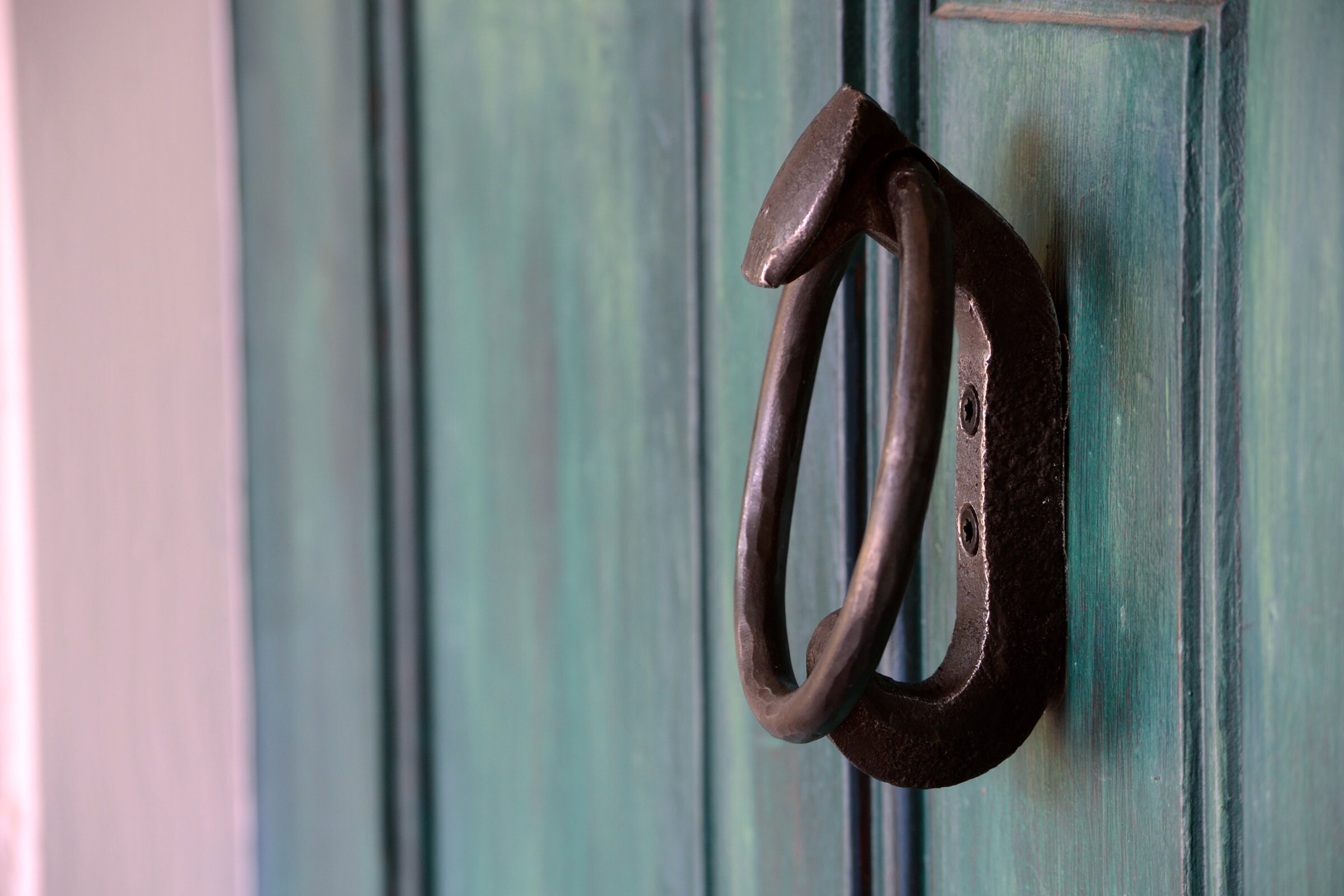 Hand Forged Railroad Spike Door Knocker - Etsy