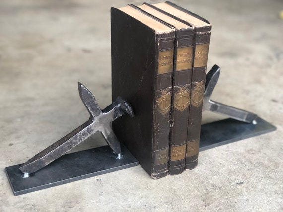 Railroad Spike Cross Bookend - Etsy