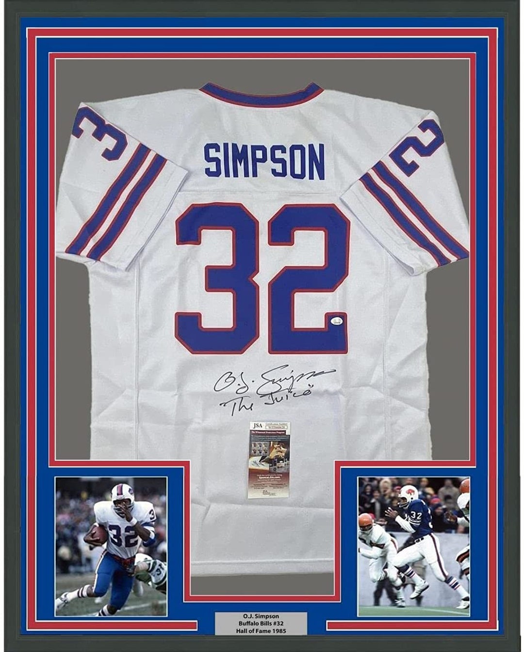 Framed Autographed/signed OJ O.J. Simpson 33x42 the Juice - Etsy Framed Autographed/signed OJ O.J. Simpson 33x42 the Juice - Etsy