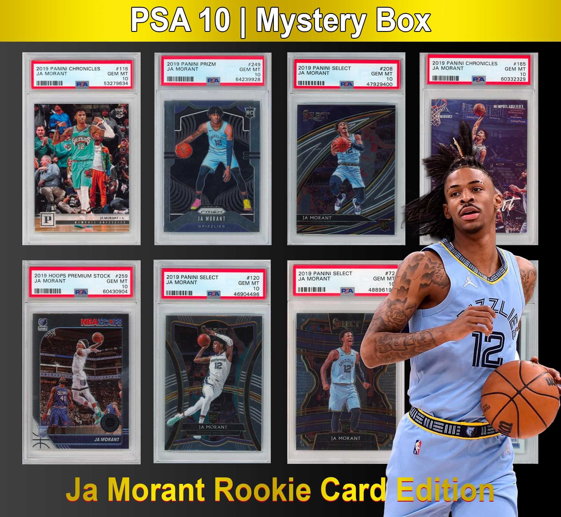 JA MORANT ROOKIE CARD - THE DUNK ! - PSA 10 - 2019 PANINI CHRONICLES ...