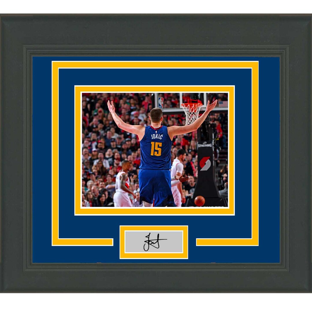 Framed Nikola Jokic Facsimile Laser Engraved Signature Auto - Etsy