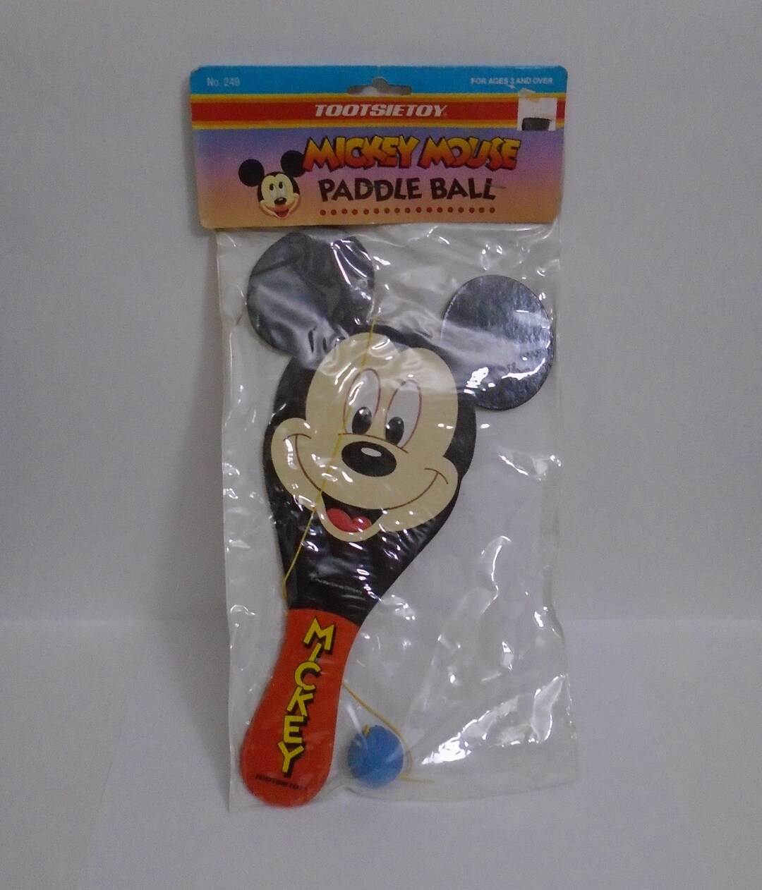 Vintage Mickey Mouse Paddle Ball Set -tootsietoy Disney 249 -NOS - Etsy