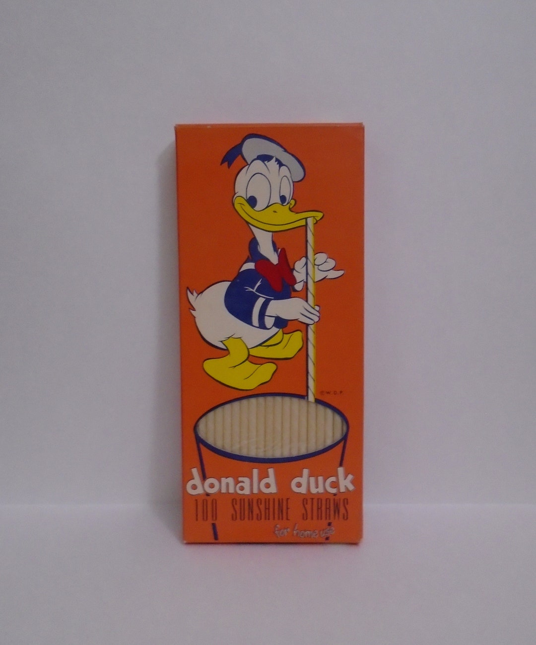 Vintage Donald Duck Collectible Sunshine Straws 1950s Disney - Etsy