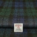 Harris Tweed Orange Check Fabric 100% Wool Tartan Free Labels - Etsy