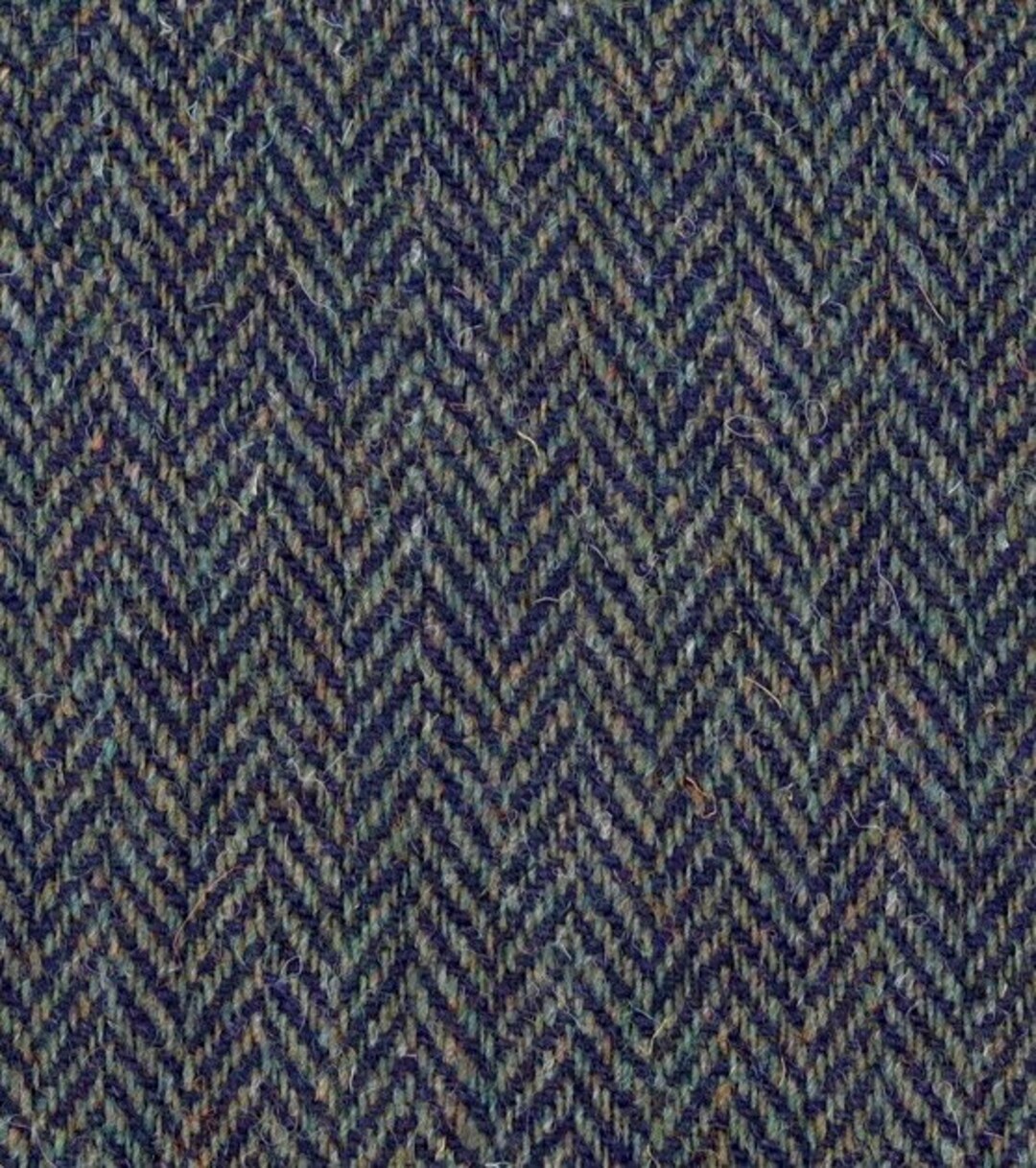 Harris Tweed Fabric Forest Green Herringbone Suitable for All ...