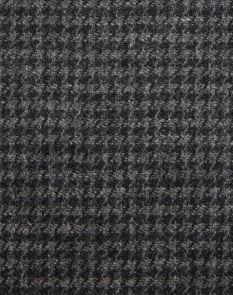 Harris Tweed Black Grey Houndstooth Dogtooth Suitable for All ...