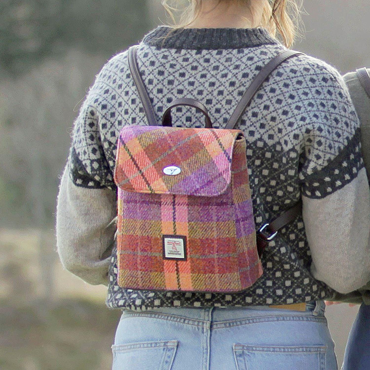 Harris Tweed Tummel Mini Backpack - Etsy