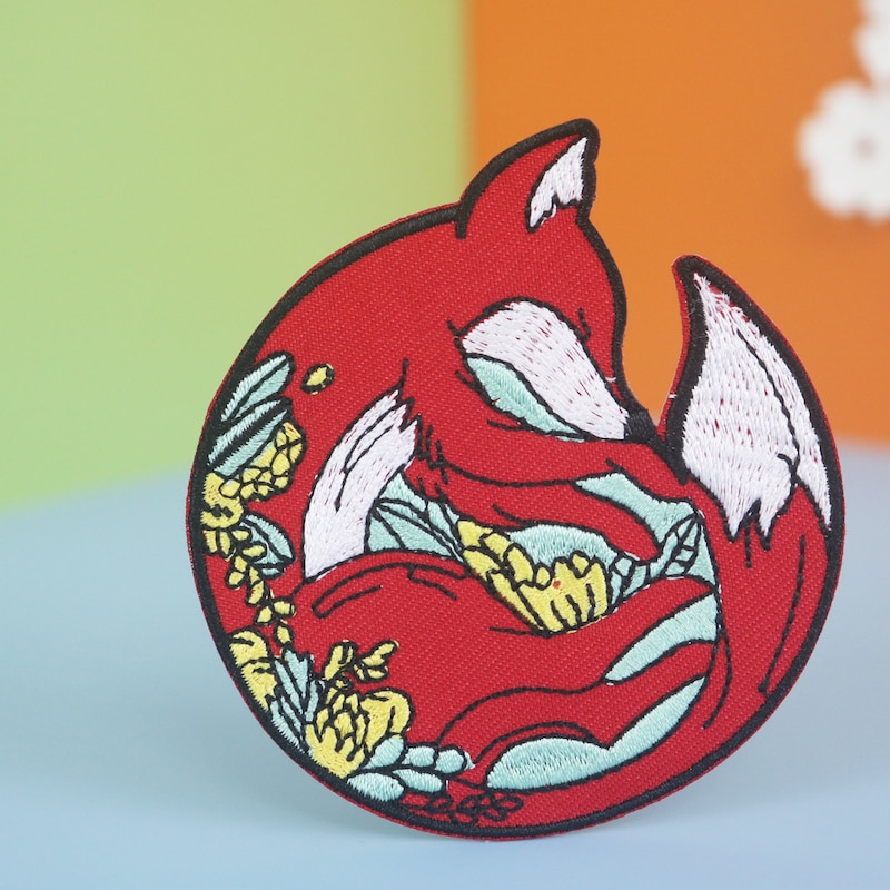 Embroidered Fox Patches - Etsy