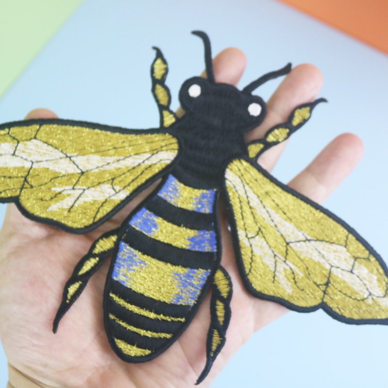 Large Bee Patch - Etsy