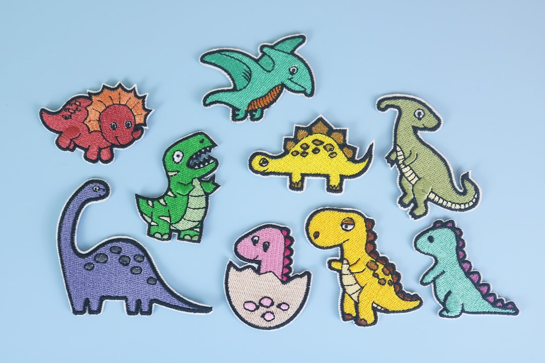 Cute Dinosaurs Patch, Comic Dinosaurs Patch, Iron on Patch/embroidered Patch/funny Patch ...