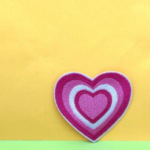 Pink Heart Patch, Iron on Patch/embroidered Patch/funny Patch/applique/sew on Patch - Etsy