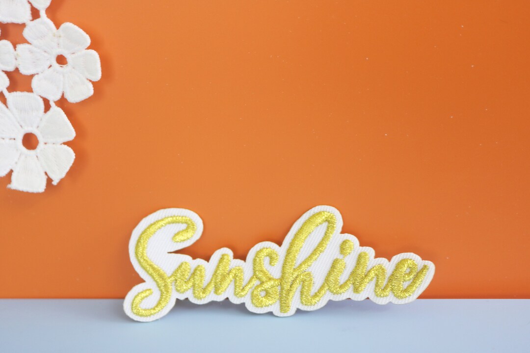 Sunshine Patch, Word Patch, Iron on Patch/embroidered Patch/funny Patch ...