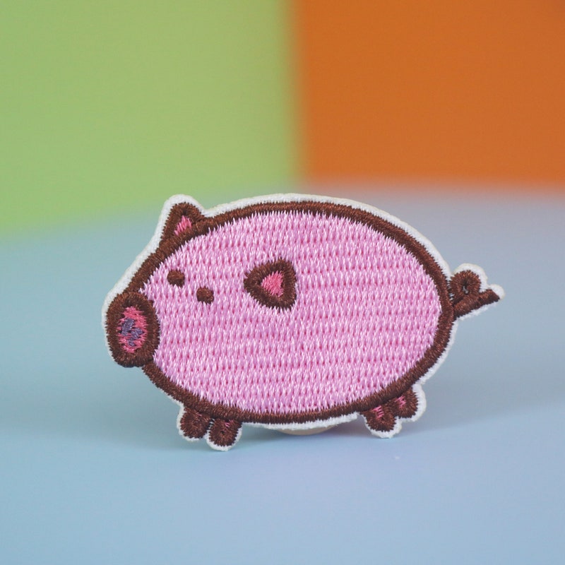 Iron on Pig Patch - Etsy