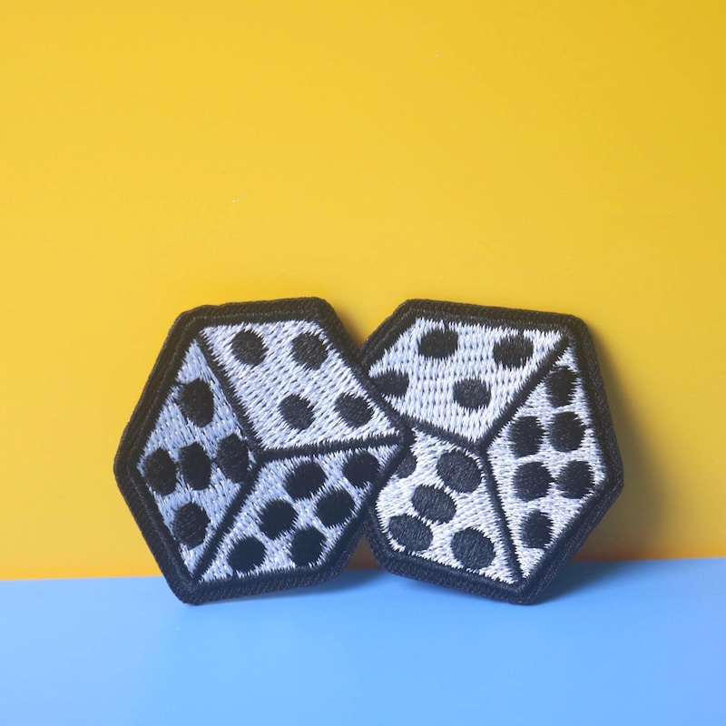 Dice Patch Sew On - Etsy UK