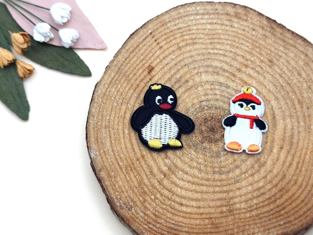 Penguin Appliqué Patches: Self-adhesive DIY Embroidery, Scrapbooking ...