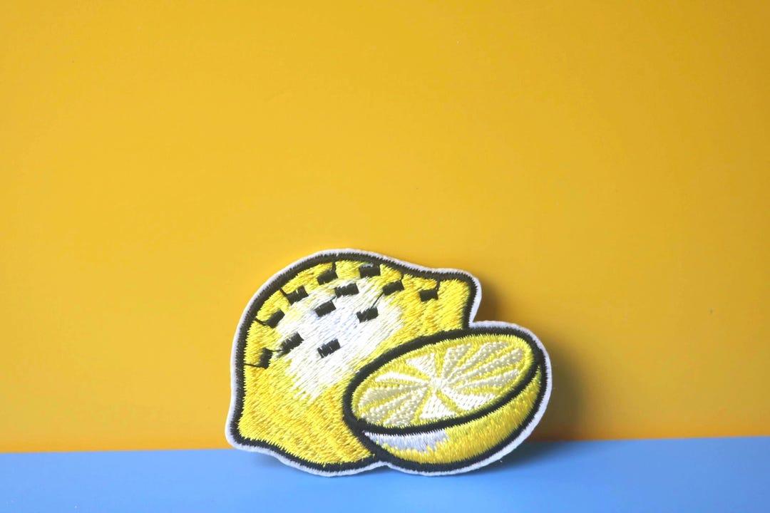 Lemon Slice Citrus Fruit Iron on Patch/embroidered Patch/funny Patch ...