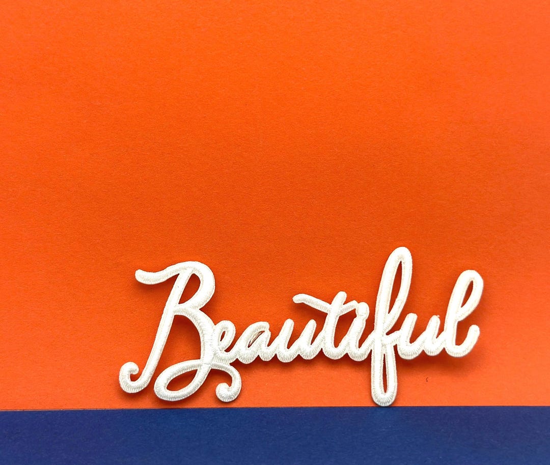 Beautiful Patch, Word Patch, Iron on Patch/embroidered Patch/funny ...