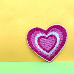 Pink Heart Patch, Iron on Patch/embroidered Patch/funny Patch/applique/sew on Patch - Etsy