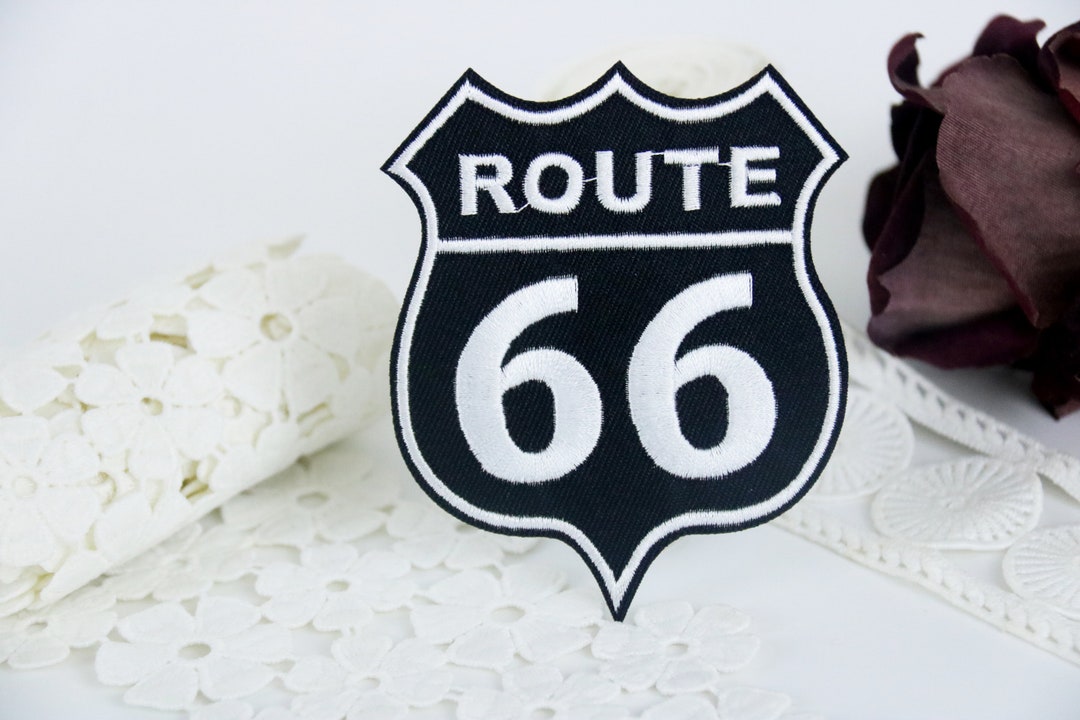 Route 66 Embroidered Iron-on Patch - Etsy