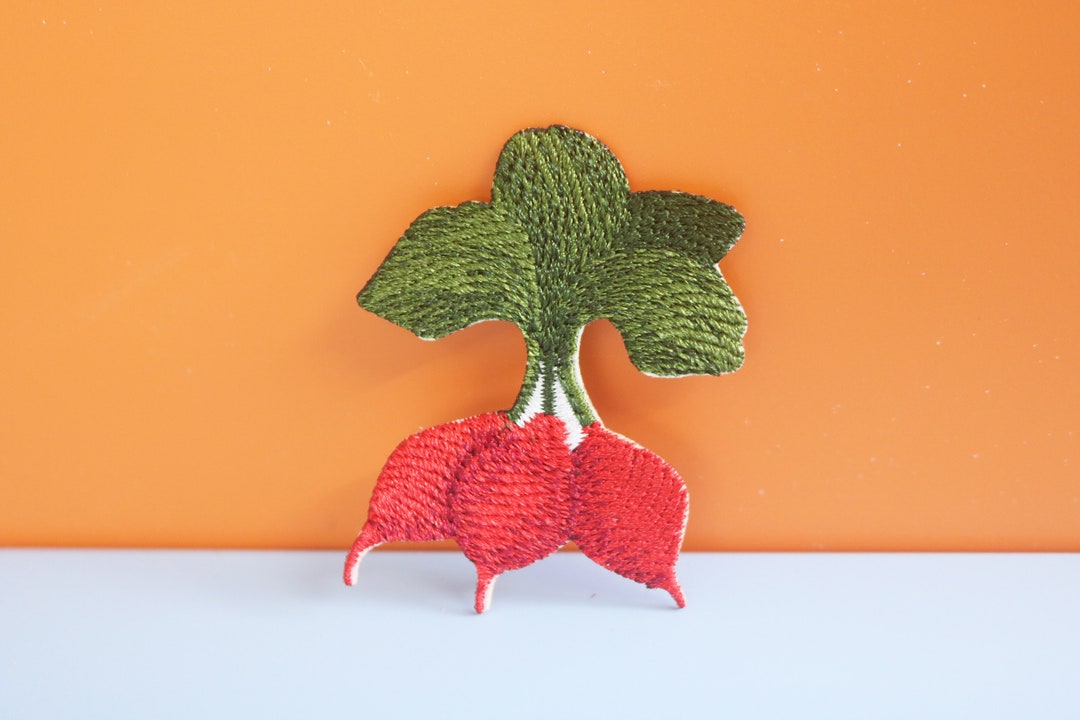 Radish Garden Vegetable Patch, Iron on Patch/embroidered Patch/funny ...