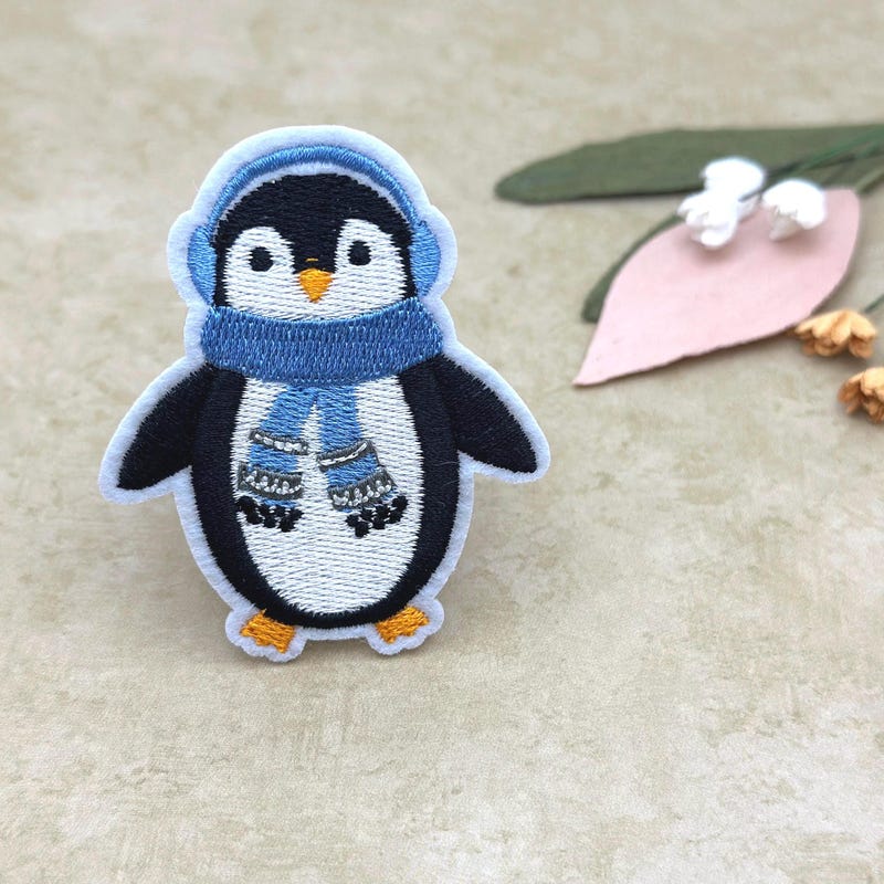 Embroidered Winter Patch - Etsy UK