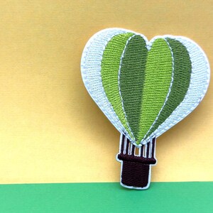 Hot Air Balloon Patch, Rainbow, Stick on Patch/embroidered Patch/funny ...