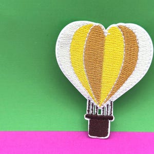 Hot Air Balloon Patch, Rainbow, Stick on Patch/embroidered Patch/funny ...