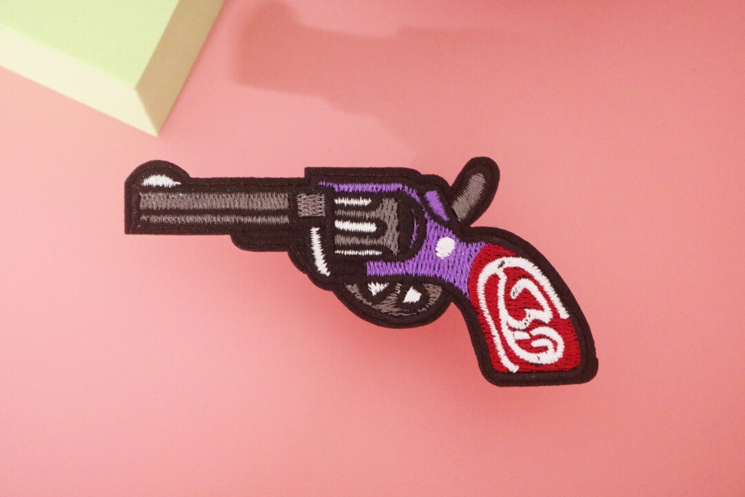 Gun Patch, Revolver Patch, Iron on Patch/embroidered Patch/funny Patch/applique/sew on Patch - Etsy