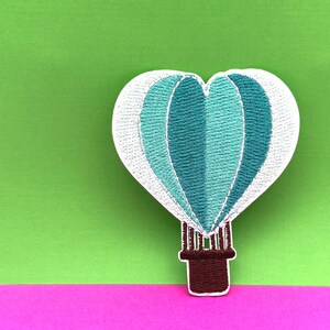 Hot Air Balloon Patch, Rainbow, Stick on Patch/embroidered Patch/funny ...
