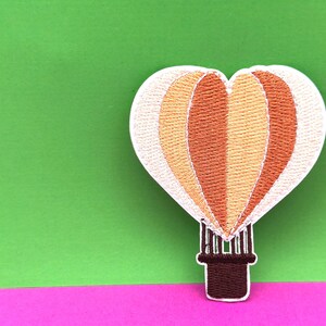 Hot Air Balloon Patch, Rainbow, Stick on Patch/embroidered Patch/funny ...
