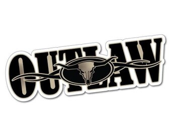 Outlaw Sticker Decal - Etsy