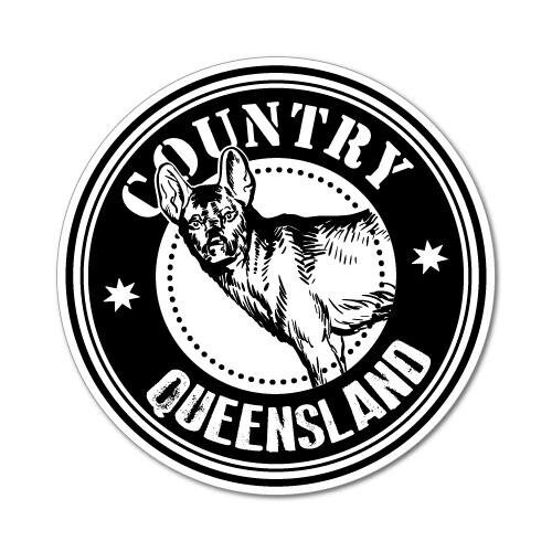 Country Dingo Qld Round Sticker Australia Local Aussie Bogan | Etsy