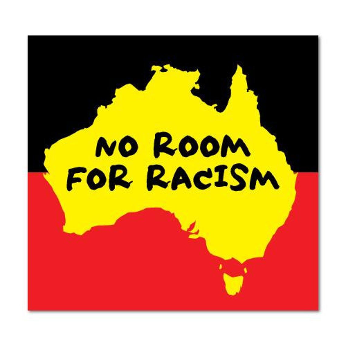 No Room For Racism Sticker Australia Local Aussie Bogan Koala | Etsy