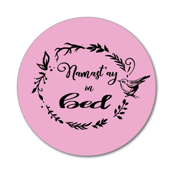 Stickers, Labels & Tags Namastay Spiritual Yoga Bed Calligraphy ...